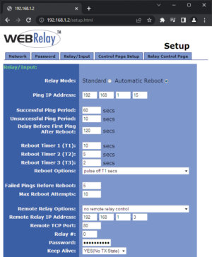 WebRelay Original – 1 relais 1 entrée numérique - ControlByWeb